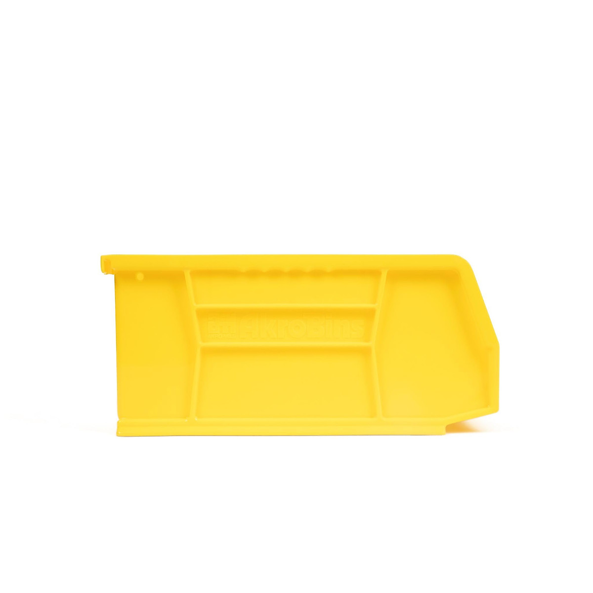 Hudson Exchange 11" x 11" x 5" Plastic Stackable Storage Bin and Hanging Container (Yellow)