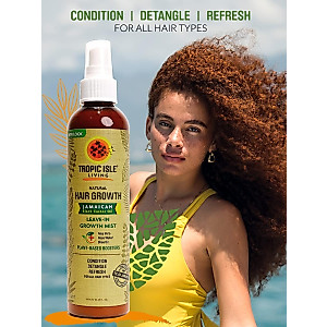Jamaican Black Castor Oil Hair Growth Oil 118ml + Leave-In Growth Mist 237ml | With Plant-Based Boosters Almond, Avocado & Jojoba Oils | Feeds Hair Follicles | Prevents Breakage & Excess Hair Loss