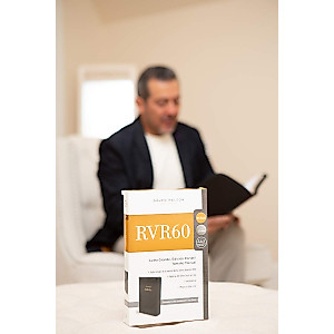 RVR60, Santa Biblia, Letra Grande, Tamaño Compacto, Leathersoft, Negro, Palabras de Jesús en Rojo (Spanish Edition)