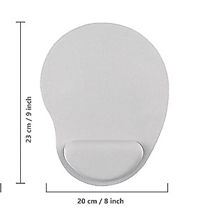 aoozleny Ergonomic Mouse Pad with Wrist Support Gel Mouse Pad with Wrist Rest, Portable Comfortable Mousepad for Computer & Laptop & Office (Rosered)