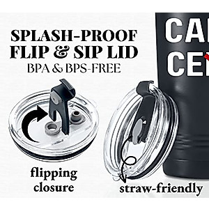 Onebttl Cancer Gifts for Women, Men, 20oz Insulated Mugs With Lid, Surgery Gifts for Friends With Cancer, Chemo Patients - Cancel Cancer