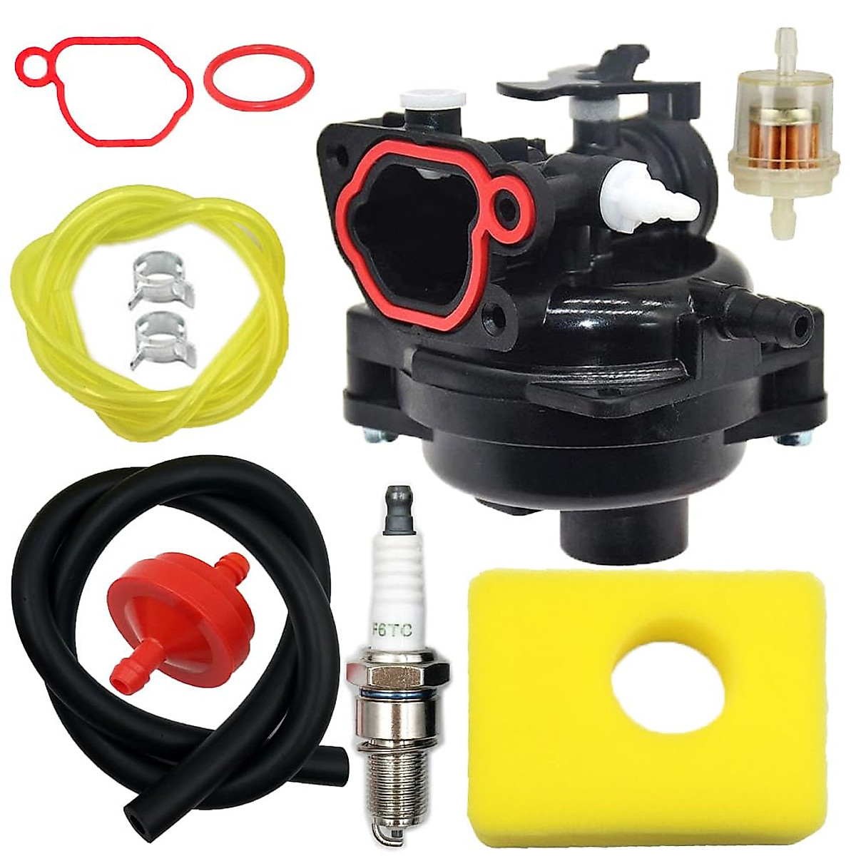 LIZAPUS Carburetor Air Filter Compatible with Yard Machine 11A-02BT729 12A-A1BA729 11A-B0BL729 12A-A13K729 11A-BOBL729 11A-B0BL700 Lawn Mower with 500E 140cc Engine