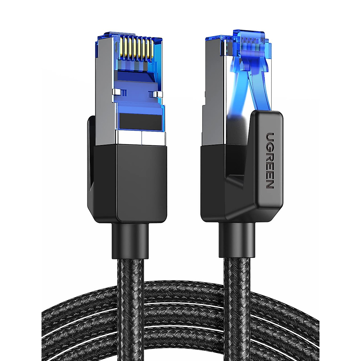 UGREEN Braided Cat 8 Ethernet Cable 6FT Bundle with Ethernet Adapter for Fire TV Stick