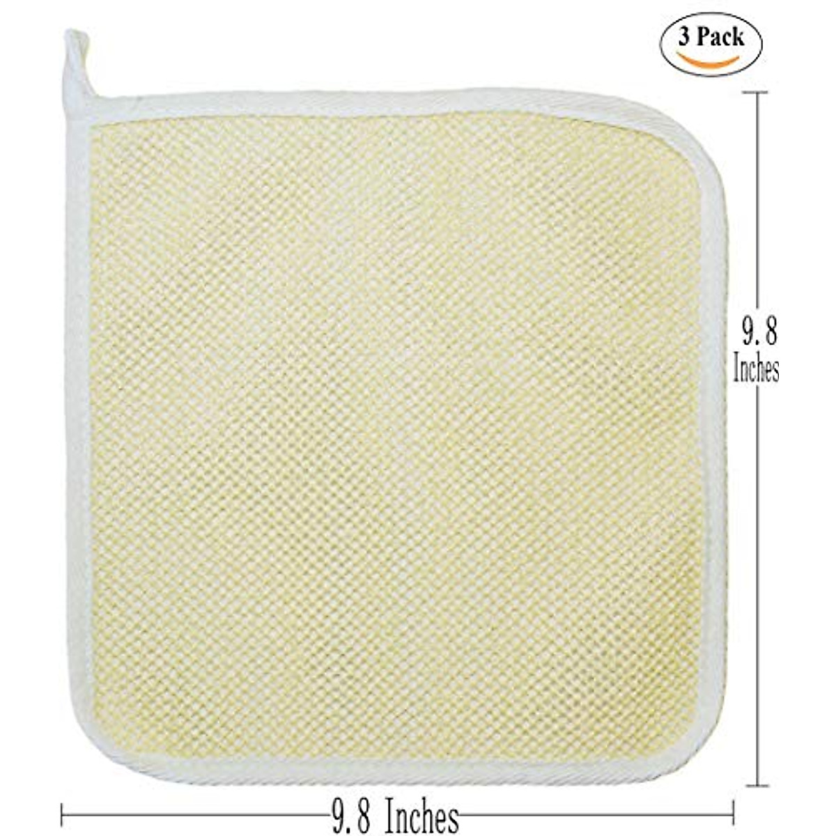 3 pcs/set Dual-Sided With Soft Weave Exfoliating Scrub and Soft Terry Cloth Towel Home Spa Exfoliating Face and Body - Shower Scrubber - Remove Dead Skin -Great for Skin Care in the Massage Bath