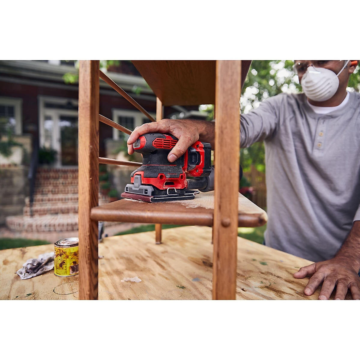 CRAFTSMAN V20 Sander, Cordless, 1/4 Sheet Sander, 9,000-12,000 OPM Bare Tool Only (CMCW222B)