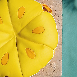 Big Joe Fruit Slice Small No Inflation Needed Pool Float, Lemon Mesh, 4ft Big