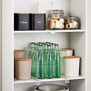 Juvale 6 Pack Clear Shelf Dividers for Closet Organization, Clothes Dividers for Shelves (8.25 x 11 in)