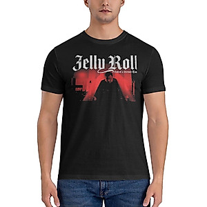 Jelly Music and Roll Men's Classic Unisex Cotton T-Shirt for Men & Women, Classic Tee Black Medium