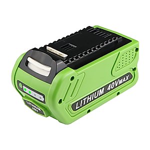 Powerost 6Ah 40V 29472 29462 Replacement Battery Compatible with GreenWorks G-MAX 20302 20672 24252 20202 25312 25302 25322 25223 21302 22272 27062 21242 Cordless Power Tools