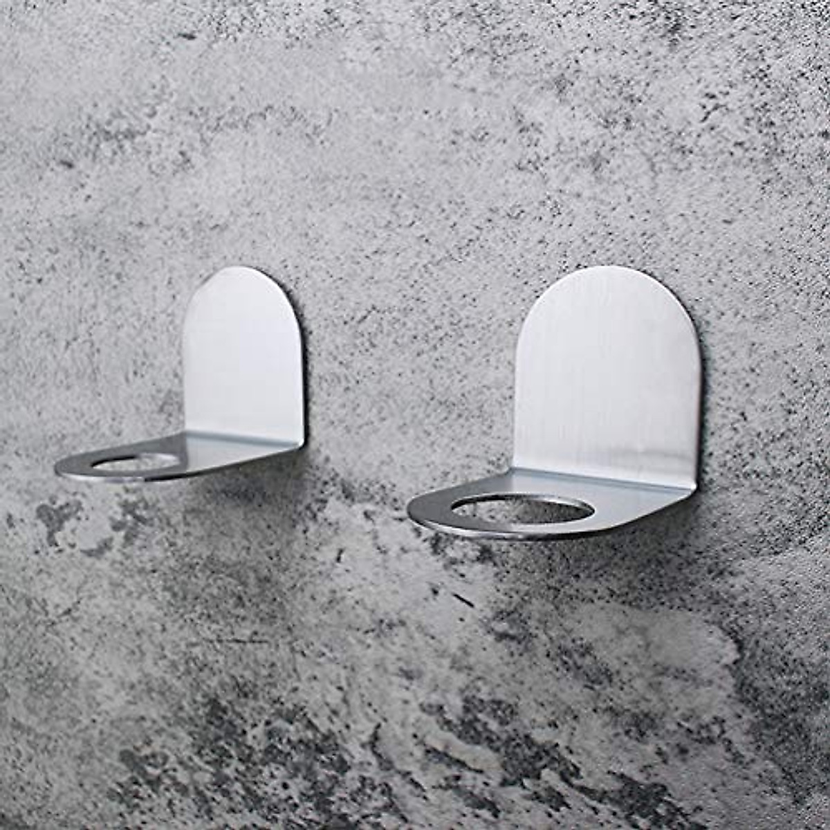 Cabilock 2 pcs Shampoo Holder Wall Mounted Stainless Steel Hand Shelf Shower Caddy Hanger for Bathroom Kitchen