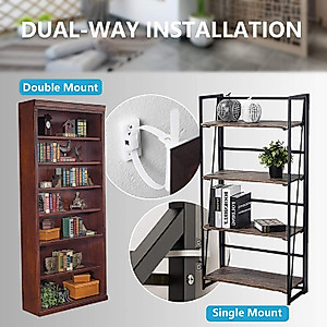 Furniture Straps 10 Packs Anti-Tip Furniture Wall Anchor Straps for Baby Proofing Cabinet Anchors Protect Toddler and Pet from Falling Furniture Adjustable Child Pet Secure Straps Earthquake Resistant