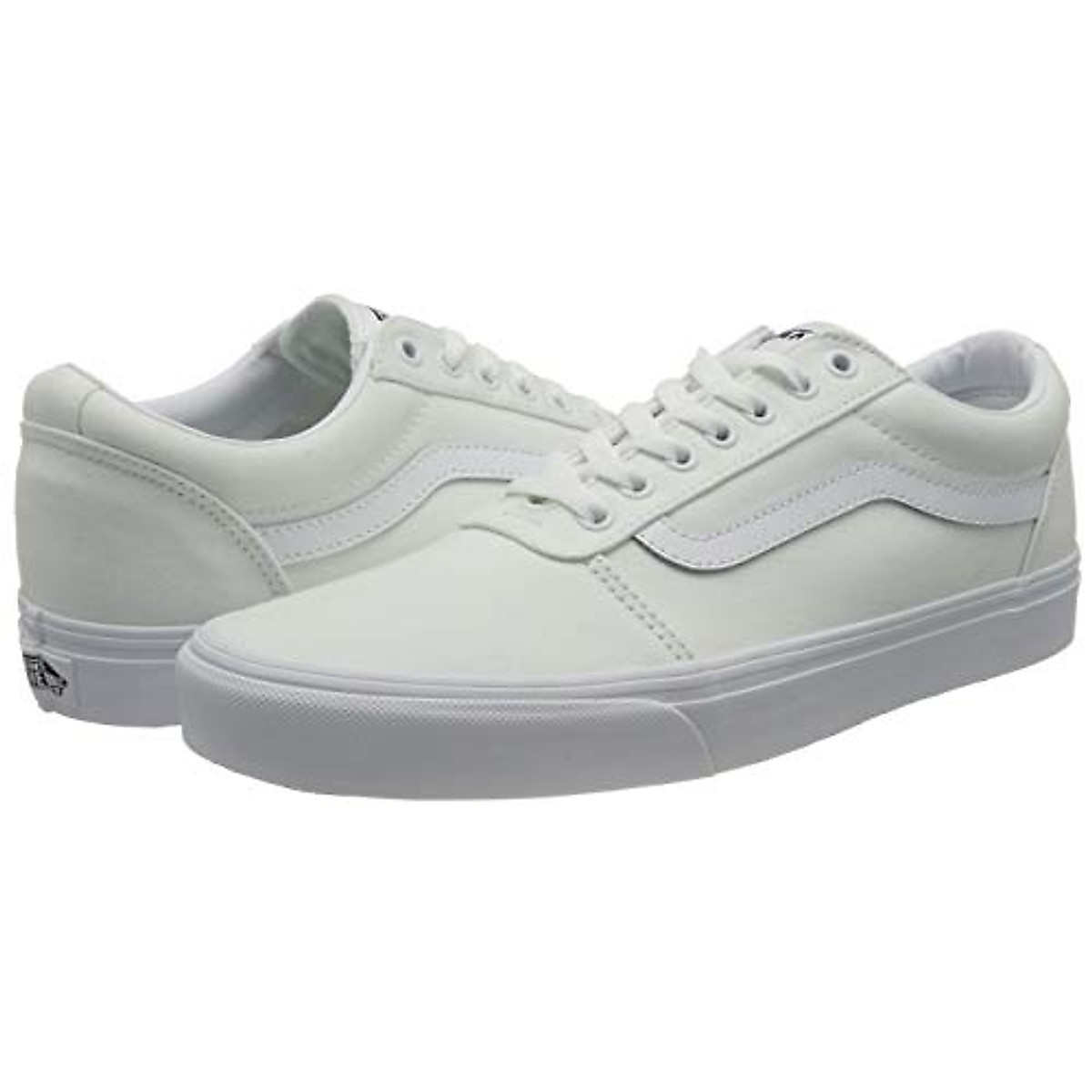 Vans Men's Ward Sneaker, Canvas White White, 13