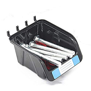 Pegboard Bins Kit 12 PACK Black Pegboard Parts Storage Tool Peg Borad Workbench Bins Organize Hardware,Attachments,Accessories (12 Pack)