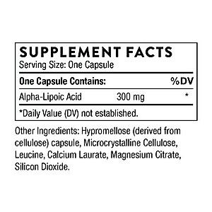 THORNE Alpha-Lipoic Acid - 300 mg - Supplement Liver Detox, Antioxidant Support, Nerve Health and Mental Sharpness - 60 Capsules