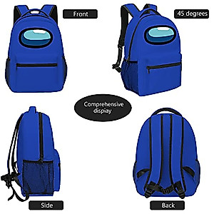 Game Backpack Apply To Laptop Bag Travel Backpack 16 Inch Lightweight Durable Bookbag for School Office Picnic Blue