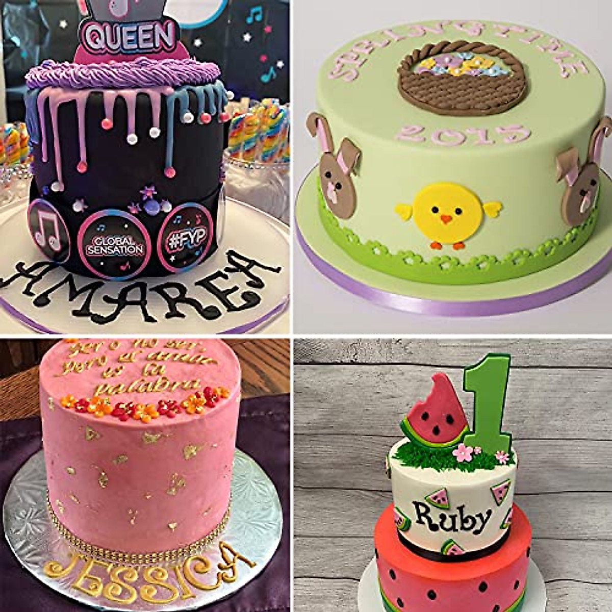 Alphabet Stamps Cake Decorating Set - Number Cookie Cutters Alphabet Fondant Cake Decorating White Letter Stamps for Kids - Decorating Paste and Fondant Stamps DIY Stencil Cutter Mold Letters Stamps