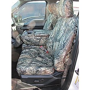 Durafit Seat Covers, Compatible with 2019-2022 Ford F150-F550 Super Crew Front and Rear Seat Cover Set Made in MC2 Camo Endura Waterproof Fabric
