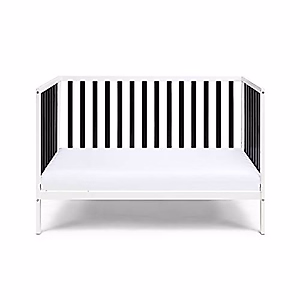 Baby Cache Deux Remi Island 3-in-1 Convertible Crib (Do Re Me) White & Black