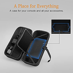 Carrying Case for Steam Deck - Hard Shell Protective Case with High Storage Capacity for Steam Deck Console & Various Accessories [Classic Black]