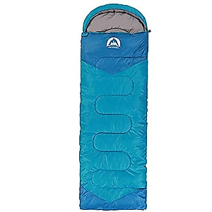 SWTMERRY Sleeping Bag 3 Seasons (Summer, Spring, Fall) Warm & Cool Weather - Lightweight,Waterproof Indoor & Outdoor Use for Camping Hiking, Backpacking and Survival (Sky Blue)