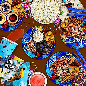 Rock Climbing Party Supplies Set Plates Napkins Cups Tableware Kit for 16