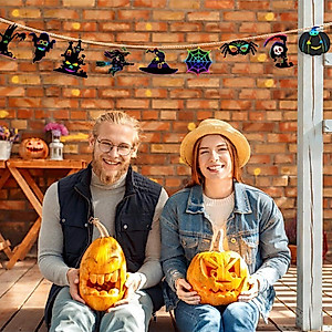 LOKIPA Halloween Scratch Paper, 72 Pieces Magic Rainbow Scratch Off Art Cards Ornaments for Kids Halloween Crafts