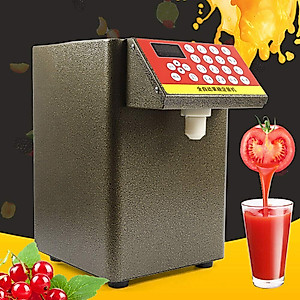 DENESTUS Automatic Fructose Dispenser Syrup Dispenser 8000CC Bubble Tea Fructose Quantitative Machine Stainless Steel Barrel 220V