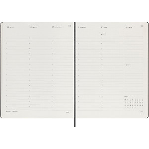 Moleskine 12 Month 2024 PRO Smart Weekly Vertical Planner, Hard Cover, XL (7.5" x 9.5") Black - Compatible with Moleskine Pen+ (Sold Separately)