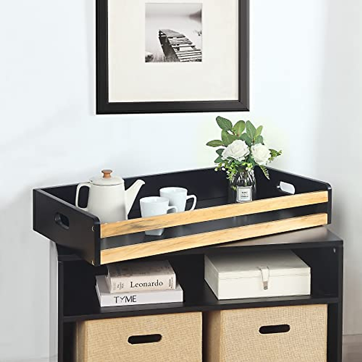 Suite Bebe Livia Changing Table in Black & Natural