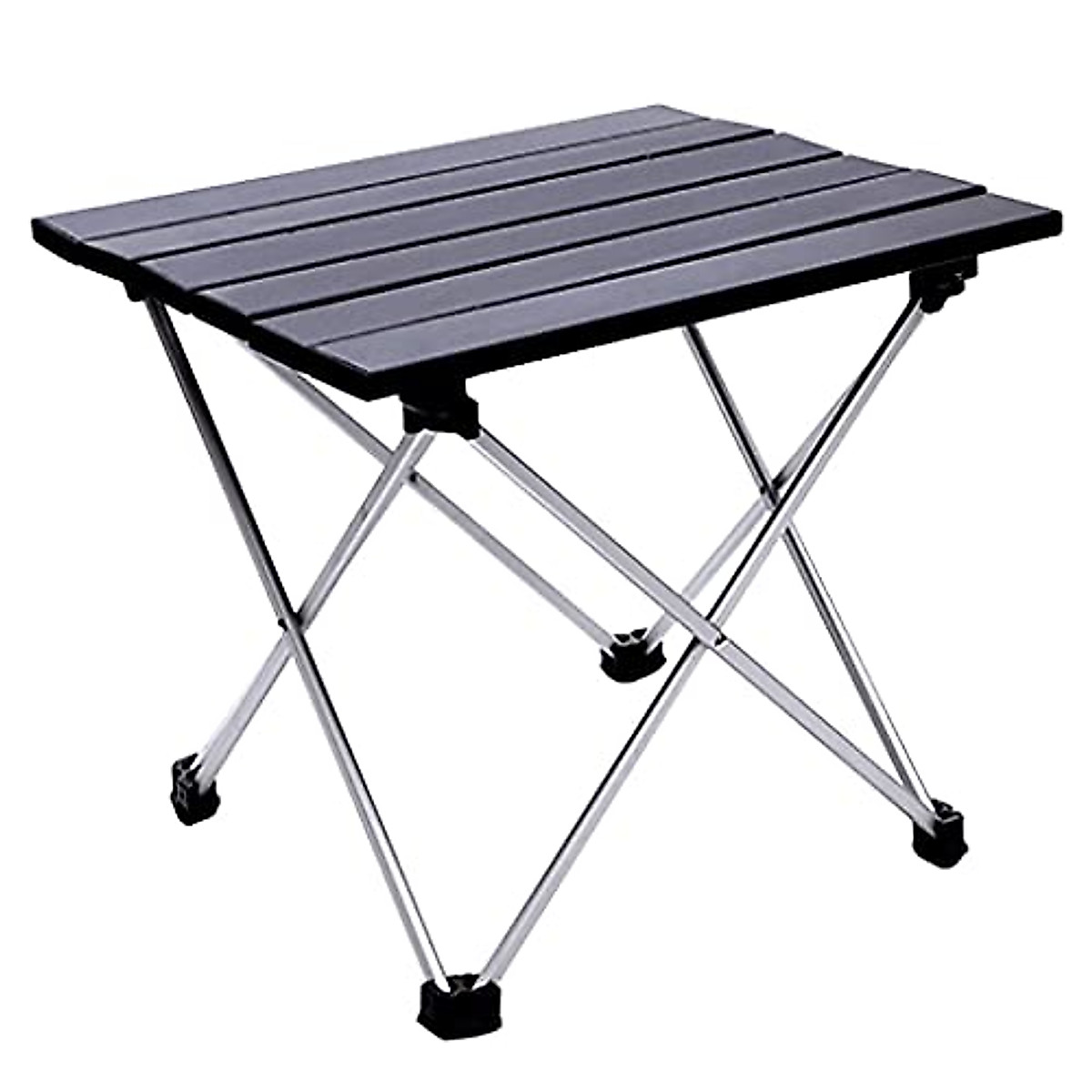 Outdoor Folding Portable Picnic Camping Table Aluminum Roll-up Table with Easy Carrying Bag Indoor Outdoor Camping Camping Tables That fold up Lightweight for Cooking Foldable Camping Table