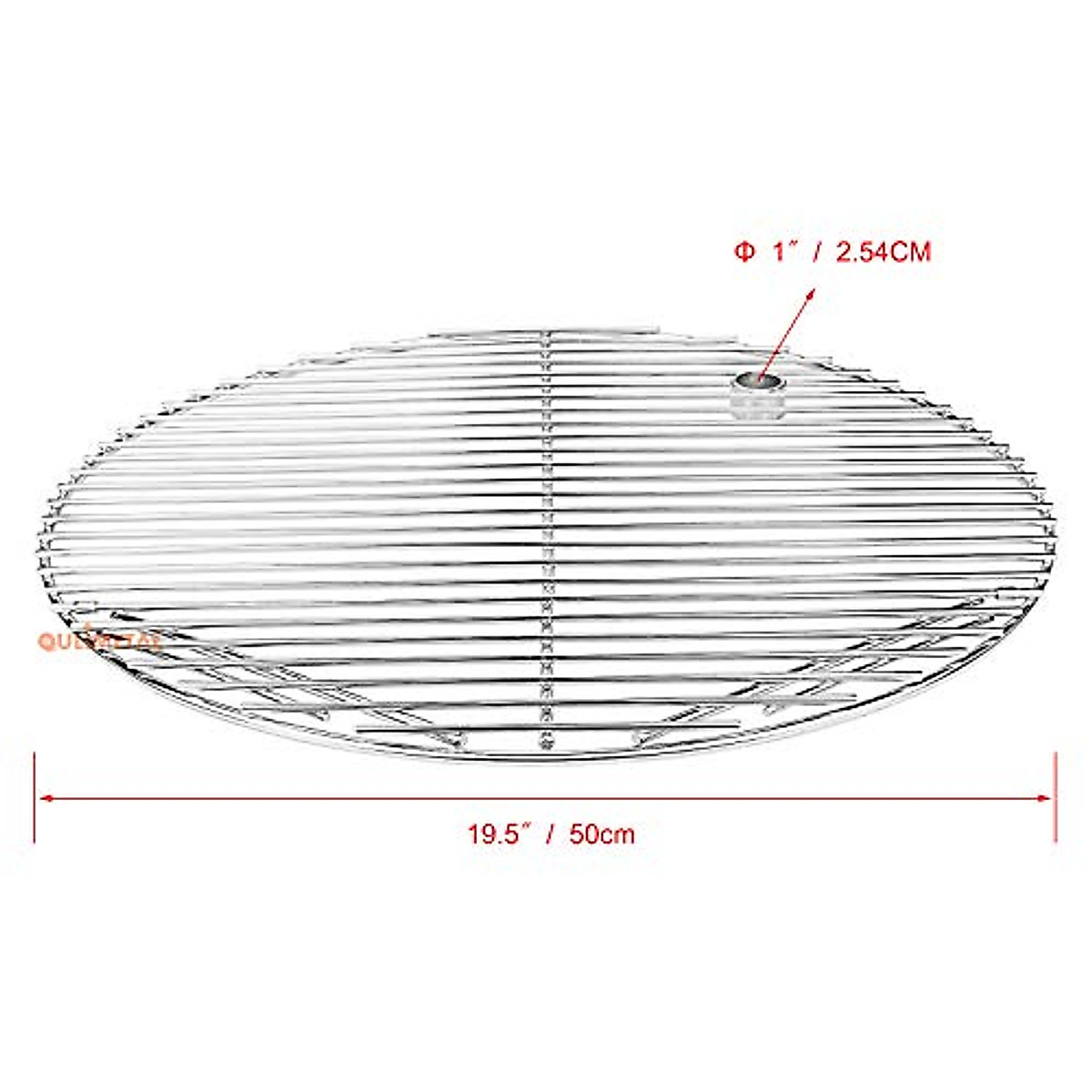 QuliMetal 19.5" 304 Stainless Steel Round Cooking Grid Grate for Akorn Kamado Ceramic Grill, Pit Boss K24, Louisiana Grills K24, Char-Griller 16620