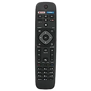 NH500UP Replace Remote fit for Philips TV 50PFL5601/F7 65PFL5602/F7 55PFL5602/F7 50PFL5602/F7 43PFL5602/F7 32PFL4902/F7 40PFL4901/F7 43PFL4901/F7 50PFL4901/F7 43PFL4902/F7 65PFL6902/F7 55PFL6902/F7