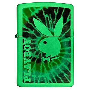 Zippo Playboy Tie-Dye Glow in The Dark Pocket Lighter