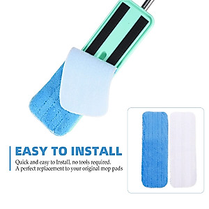 Baluue 4pcs Mop Cloth Mop Pads Replacement Mop Head Floor Cleaner Mop Cleaning Mop Sweeper Replacement Head Mop Replacement Head Replacement Mop Pad Accessory Mop Accessory Replaceable