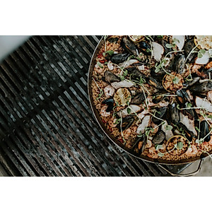 Matfer Bourgeat Black Carbon Steel Paella Pan, 15 3/4"