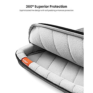 tomtoc 360 Protective Laptop Sleeve for 15-inch New MacBook Air M2 A2941 2023, 15 Inch Surface Laptop 5/4/3, Dell XPS 15 Plus, 15-inch MacBook Pro (A1990 A1707), Water-Resistant Accessory Bag Case