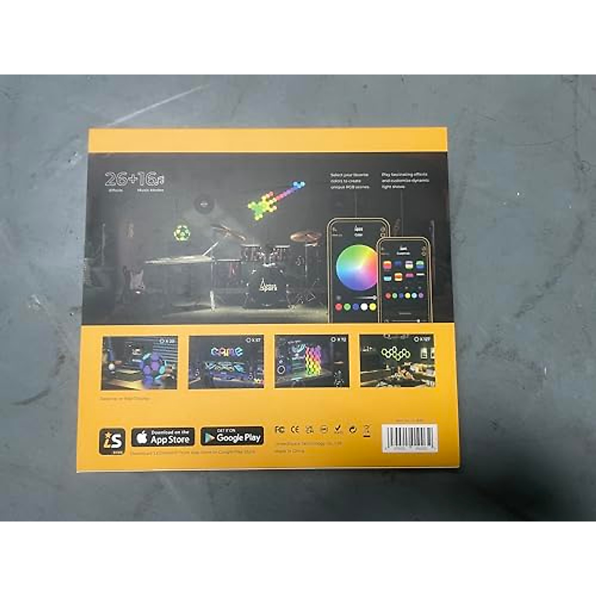 LinkedSparx Syro-Bricks 3D Hexagon Lights, Smart App Control RGB Hexagon LED Lights for Wall or Desktop with Music Sync for Gaming Room Streaming Decor (20Pack)