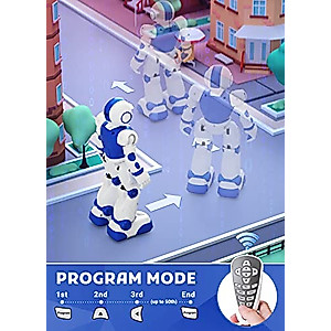 EduCuties Robot Toys for Kids,Programmable Remote Control Smart Walking Dancing Robot Toy Gift with Gesture & Sensing for Age 4 5 6 7 8 9 10 Year Old Boys for Birthday Gift Present