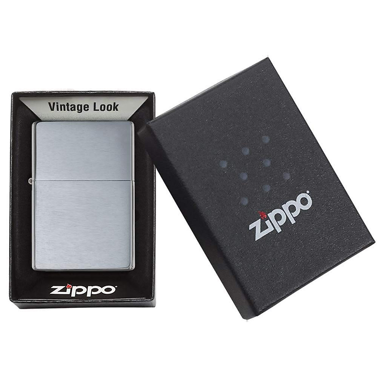 Zippo Vintage Brushed Chrome without Slashes - 230.25