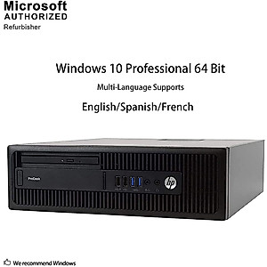 HP ProDesk 600 G2 SFF Desktop Computer Inter i5-6500 Up to 3.60GHz 32GB DDR4 RAM New 1TB SSD Built-in AX200 Wi-Fi 6 HDMI Dual Monitor Support Wireless Keyboard and Mouse Win10 Pro (Renewed)