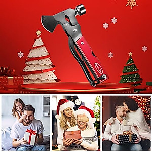 RoverTac Camping Essentials Multi Tool Axe Hatchet Survival Gear 14-in-1 Multitool Knife Hammer Pliers Saw Bottle Can Opener Screwdriver Multitool for Camping Hiking Survival Christmas Gifts for Men