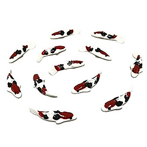 Lot of 12 Miniature Koi Fish Fairy Garden Supplies Animal Figurine Dollhouse Furniture GD#031