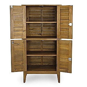 Homestyles Maho Storage, Large Cabinet, Brown