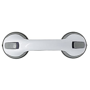 12 ‘’ Grab Bars for Bathtubs and Showers Suction Grab Bar Bathroom Bathtub Bath Handles Handicap Elderly Seniors Safety Cup Grip Non Slip - ONLY for Tiles Glass & Hard Plastic