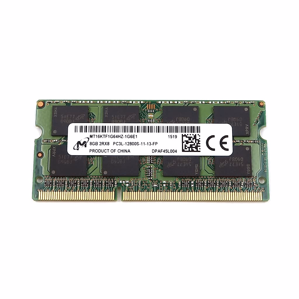 8GB Micron DDR3 1600 MHz PC3-12800 1.35V Laptop RAM Memory MT16KTF1G64HZ-1G6E1 693374-001