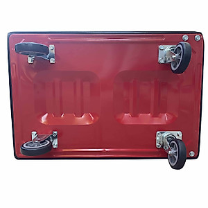 Folding Platform Cart, 660lbs Capacity, 36" x 24", Red Color