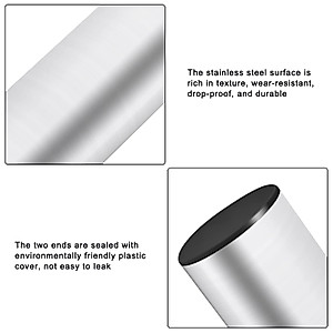 EASTROCK Stainless Steel Cylinder Shaker Percussion Instrument Rhythm Latin Percussion for Professional Band Accompaniment