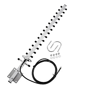 Yoidesu Directional Yagi Antenna 25dBi 2.4GHz Antenna with RP-SMA Connector 2M Cable for Network Router Reapter USB Adapter IP Camera