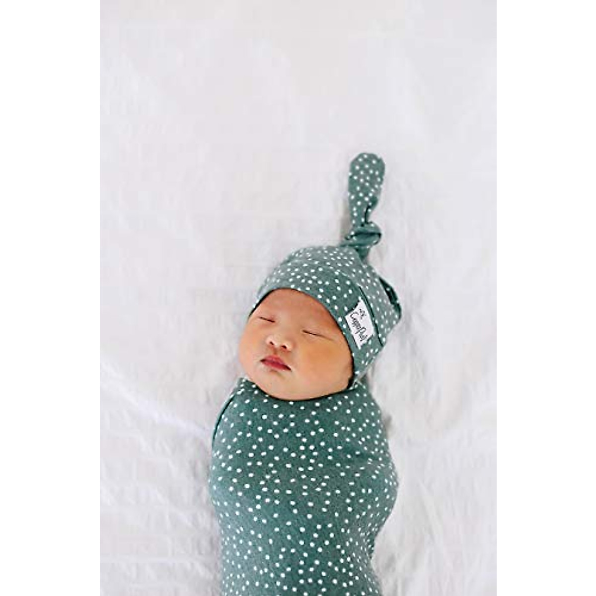 Large Premium Knit Baby Swaddle Receiving Blanket"Juniper" by Copper Pearl