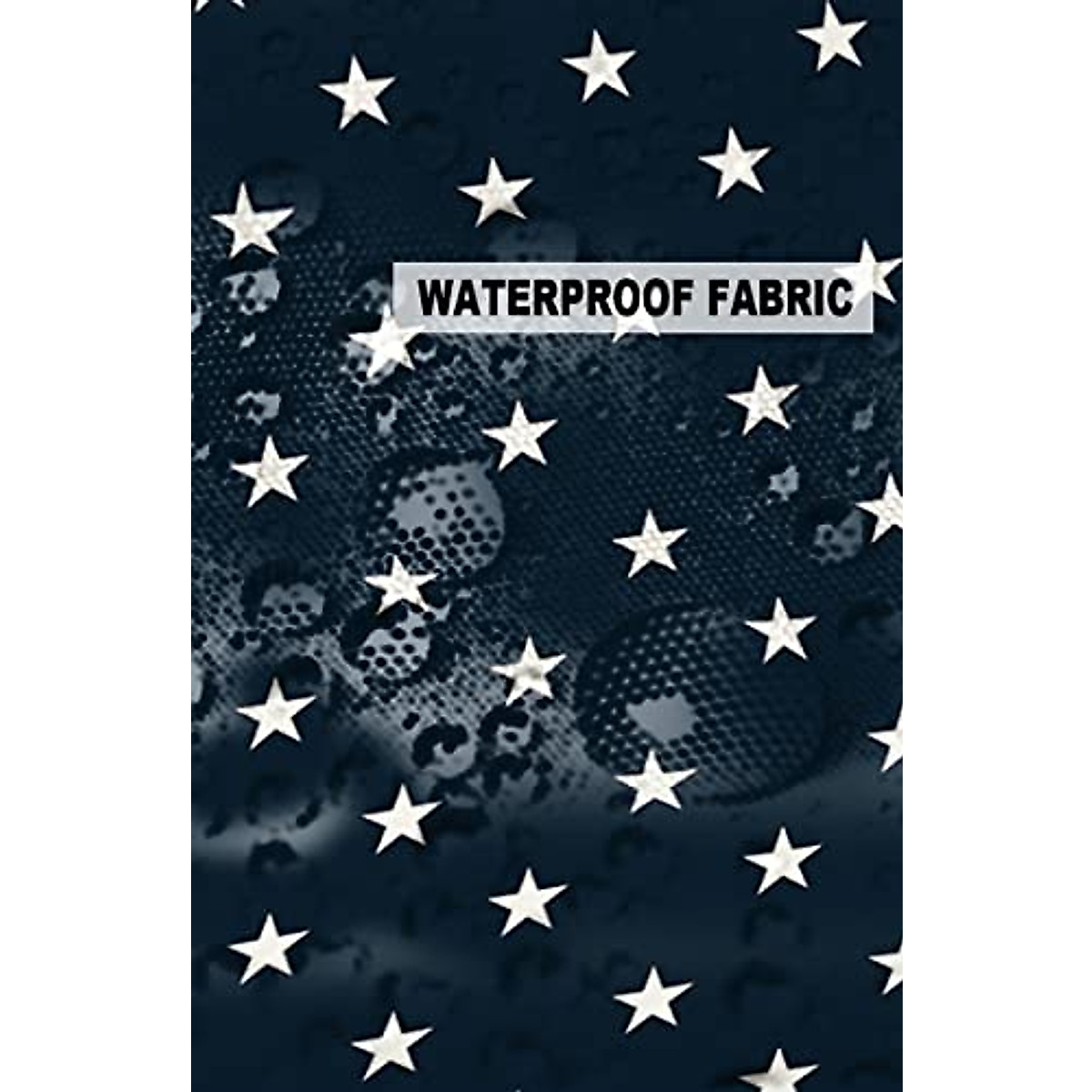 Lumbar Pillow Covers 12 x 20 Inches, 4th of July Waterproof Pillow Protector Set of 2 Throw Pillowcases, Independence Day Patriotic Star Red Line Rectangle Cushion Covers for Patio/Tent/Couch/Garden